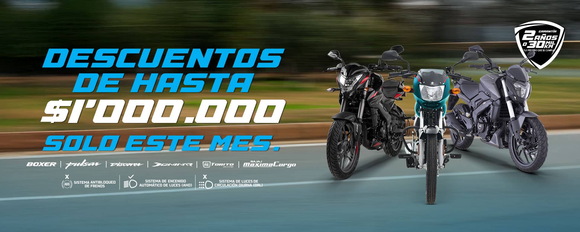 Motos Pulsar Bajaj, Modelos Boxer, Dominar y Más en Colombia